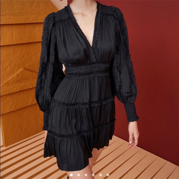 Ulla Johnson | Dresses | Ulla Johnson Amara Pliss Satin Mini Dress Sz 8 ...